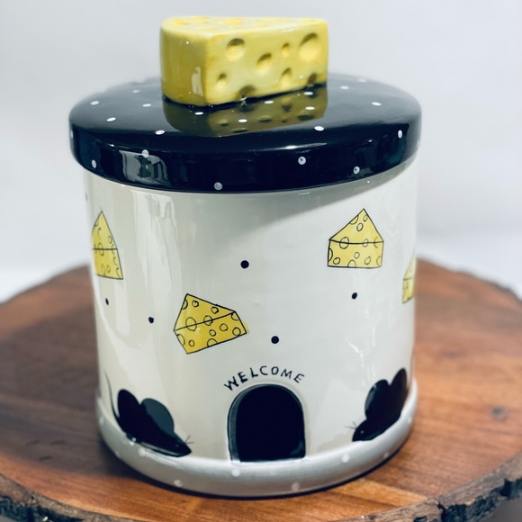 GANZ | Kitchen | Vintage Ganz 981990 Bella Casa Ceramic Crock Mice ...